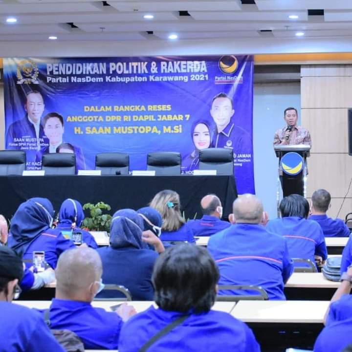Wabup Karawang Hadir Di Kegiatan Pendidikan Politik Partai Nasdem