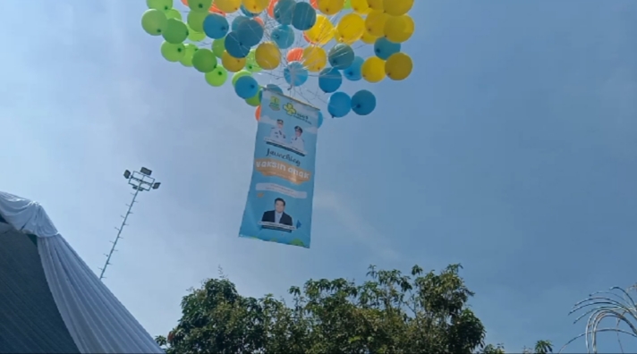 Pelepasan Balon ke Udara Tanda Vaksin Anak Dimulai | Fakta Jabar