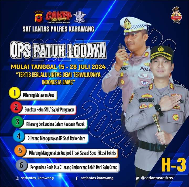 Pengendara Wajib Baca ! Berikut Ini Titik Operasi Lodaya Tahun 2024 | Fakta Jabar