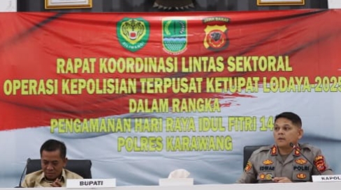 Polres Karawang Gelar Rakor Linsek Ops Ketupat Lodaya 2025 | Fakta Jabar